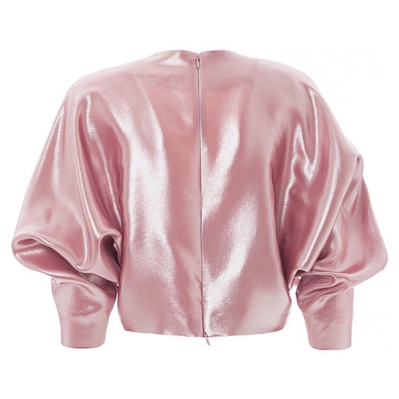 Tops | Metallic Pink Touch Of Disco Fun Top | Poshmark